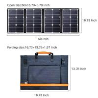 China PVDF Portable 80w Foldable Solar Panel Charger With DC And USB Output for sale