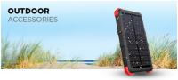 China 10000mAh Type-C Solar Phone Charger Camping Portable Charger Solar Power Bank With Kickstand for sale