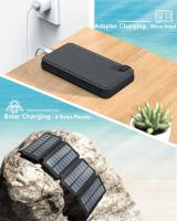 China OEM 25000mAh 6W Solar Powered Power Bank Charger Panel For Mobile Phone for sale
