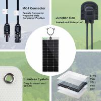 China Flexible Thin Solar Panels 12v 24V Bendable 100w Monocrystalline Solar Panel for sale