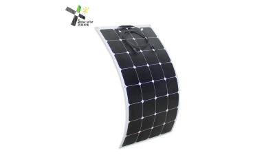 China 12V 110W Thin Flexible Solar Panels Monocrystalline Solar Module For Car Boat for sale