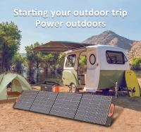 China Mono Solar Cells Portable Solar Panel 200W Foldable Solar Panel With USB Output for sale