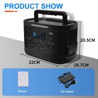 China Lithium Portable Lifepo4 Solar Power Bank Station 1000W Outdoor For Auto Camping for sale