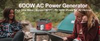 China 600W USB Quick Charge Solar Generator Portable Lithium Battery Power Station AC DC for sale