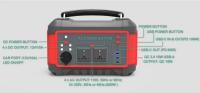 China 600W USB Quick Charge Solar Generator Portable Lithium Battery Power Station AC DC for sale