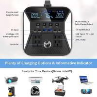 China 220V Off Grid Portable Solar Power Generator  Lifepo4 Battery 1000W for sale