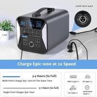 China 220V Off Grid Portable Solar Power Generator  Lifepo4 Battery 1000W for sale