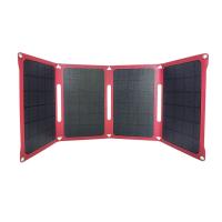 China 28w Folded Sunpower Solar Panels Flexible Pocket 12v/15v With Power Kits For Camping for sale