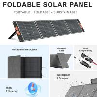 China New high efficiency 120w portable folding carport camping solar panel 100W 200W caravan solar kits with USB outputs for sale