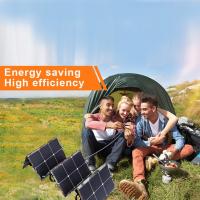 China 110W Foldable Solar Panel ETFE Portable 6 Folding Travel Charger Home Use Solar Panel for sale