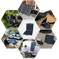 China Portable Sunpower Solar Panel 6 Fold ETFE 60W Foldable Handing Bag Power Charger for sale