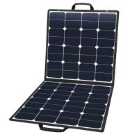 China Foldable Solar Panel Handbag Power Station Portable Sunpower 6 Fold ETFE 60W 110w 220w for sale