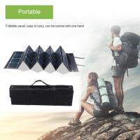 China Portable Foldable Solar Panel 120W Waterproof For Outdoors Camping for sale