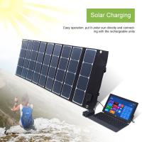 China Portable Foldable Solar Panel 120W Waterproof For Outdoors Camping for sale