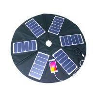 China Waterproof Portable Umbrella Foldable Solar Panel Charger 39w With 2 Usb Output for sale
