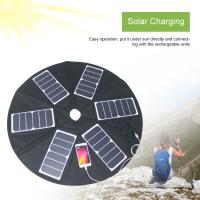 China 39w Portable solar powered umbrella charging station Waterproof For Beach for sale