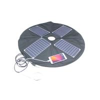 China 20w Waterproof Umbrella Solar Panel Charger With 2 Usb Output for sale