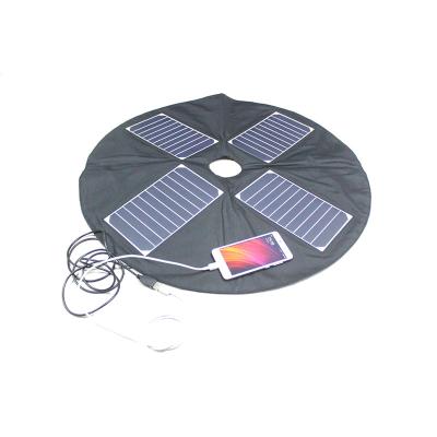 China 20w Waterproof Umbrella Solar Panel Charger With 2 Usb Output for sale