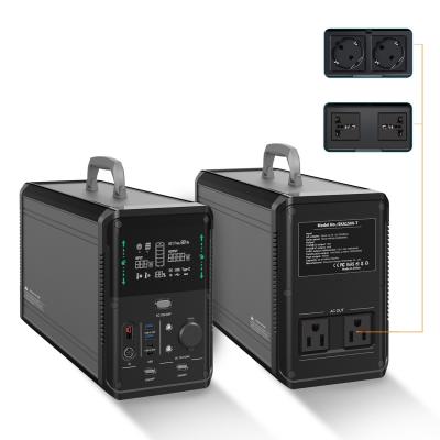 China 1380Wh Battery Lithium LiFePO4 Li Ion Power Station Portable Energy Storage for sale