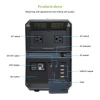 China 1000 Watt Portable Power Station Generator Rechargeable 273000mAh for sale