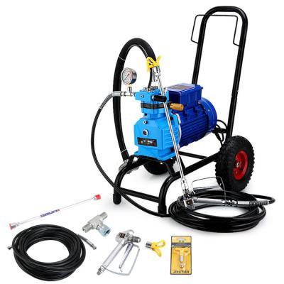 China 3.2kw Plaster Spraying Machine Screw Type With Mini Air Compressor And A Mixer for sale