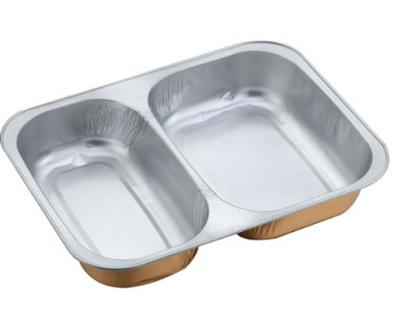 China FDA Rectangular Airline Food Aluminium Takeaway Containers for sale
