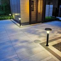China Solar LED Garden Bollard Lights Landscape Lamp for Outdoor Pathway & Lawn Decor Yard Path Lighting for sale