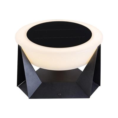 China Modern IP65 Solar Garden Light With Three Colors In One For Villa Wall Fence Gate Cap & Patio Decor for sale