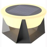 China Modern IP65 Solar Garden Light With Three Colors In One For Villa Wall Fence Gate Cap & Patio Decor for sale