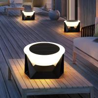 China Modern IP65 Solar Garden Light With Three Colors In One For Villa Wall Fence Gate Cap & Patio Decor for sale
