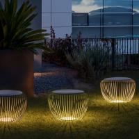 China Birdcage Shape AC Power Outdoor Lawn Lights For Garden Hotel Or Villa Scenic Area for sale