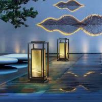 China IP 65 Chinese New Style LED Garden Lights with Galvanized sheet Lamp Body for Villa Park for sale