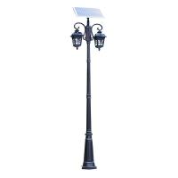 China European-Style High-Pole Solar LED Street Light IP65 Waterproof with 3m Pole for Outdoor Household Yard Villa Courtyard for sale