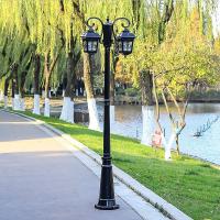 China European-Style High-Pole Solar LED Street Light IP65 Waterproof with 3m Pole for Outdoor Household Yard Villa Courtyard for sale