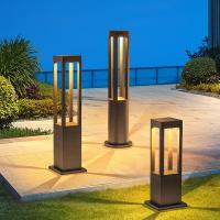 China Outdoor Electric IP65 LED Lawn Lamp Waterproof Aluminum Modern Square Garden Landscape Lighting 3000K Warm White 50000 Hours for sale