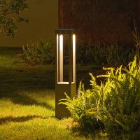 China Outdoor Electric IP65 LED Lawn Lamp Waterproof Aluminum Modern Square Garden Landscape Lighting 3000K Warm White 50000 Hours for sale