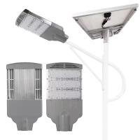 China 100W Monocrystalline Solar LED Street Light Lithium Iron Phosphate Battery Outdoor Road Lamp 120° Beam 6500K IP Outdoor Parking Lighting for sale