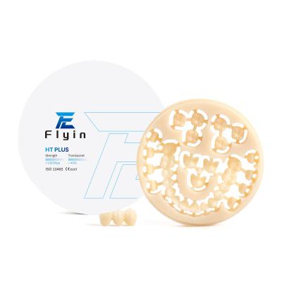 China Hot Sale White Dental Zirconia Ceramic Denture Zirconia Block Crown Bridge standard zirconia block for sale