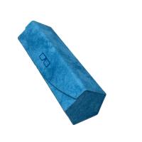 China Dustproof Pentagon Optical Glasses Case  Blue Fabric Luxury Type for sale