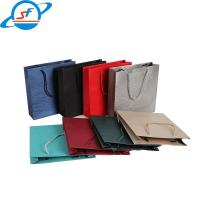 China New Custom Print Logo Gift High Quality Paper Bags Luxury Paper Shopping Bag With Ribbon Handle for sale