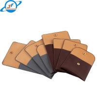 China SF factory custom pu jewelry pouch with logo leather Pouches bracelet bag brown gray jewelry bags for sale