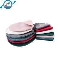 China Velvet Button Oval Jewelry Storage Pouches Necklace Pouch Bag 80*85mm for sale