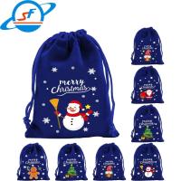China xinhe SF Christmas gift bag Candy bag Holiday Surprise Santa gift bag for sale