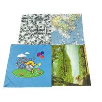 China Custom Print Microfiber Eyeglass Cleaning Cloth  Water Absorbent for sale