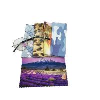 China Custom Print Microfiber Eyeglass Cleaning Cloth  Water Absorbent for sale