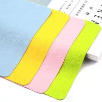 China Custom Cute Anti Fog Lens Cloth Eyeglass Microfiber Cloth 140gsm To 300gsm for sale