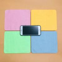China Custom Cute Anti Fog Lens Cloth Eyeglass Microfiber Cloth 140gsm To 300gsm for sale