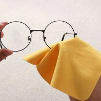 China Custom Cute Anti Fog Lens Cloth Eyeglass Microfiber Cloth 140gsm To 300gsm for sale