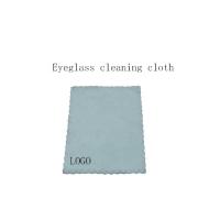 China Double Sided Fleece Glasses Wiping Cloth Eyewear Cleaning Cloth Wavy Edge for sale