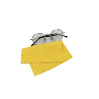 China Double Sided Fleece Glasses Wiping Cloth Eyewear Cleaning Cloth Wavy Edge for sale